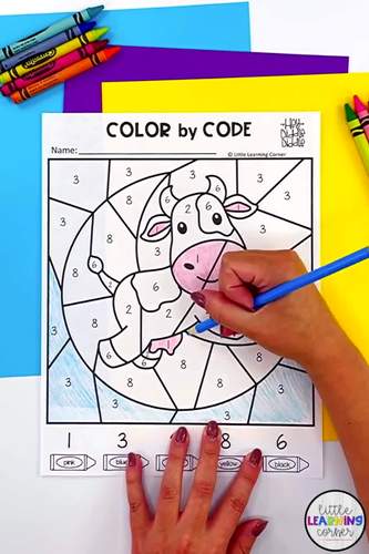 Nursery Rhymes Color by Code | Shapes, Letters, Numbers, Sight Words