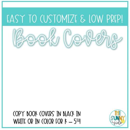 Editable Memory Book Covers for Grades K-5 | Beginning & End of Year ...