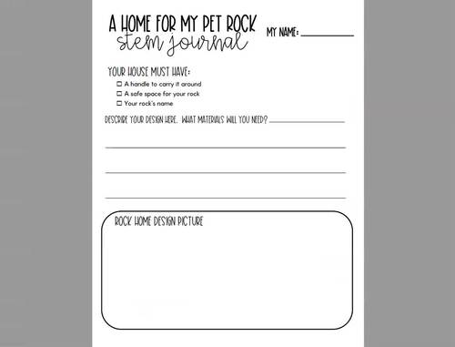 Rock Properties: My Pet Rock STEM Challenge by STEM Starters | TPT