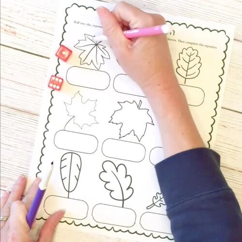 Fall Math Facts Addition Printable Game: Addition Facts Fluency Practice