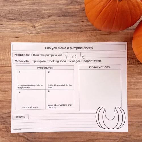 Pumpkin Science - Science with Pumpkins for Kindergarten, Preschool ...