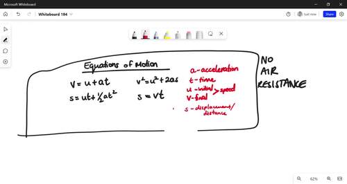 Equations of Motion in 1D by Physics and Maths for you and me | TPT