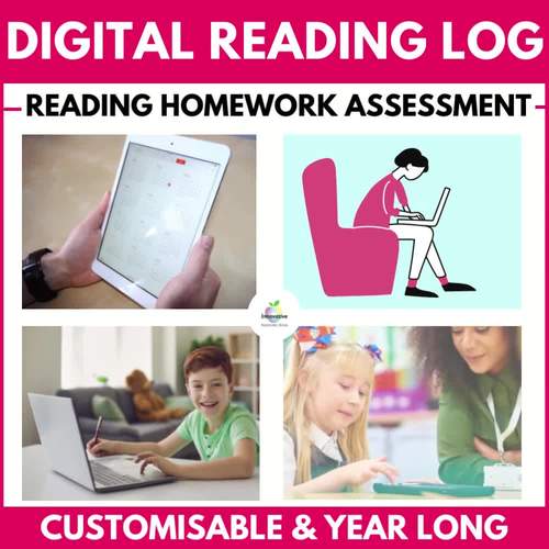 Digital Reading Logs | Editable | Reading Homework Tracker | Reading ...