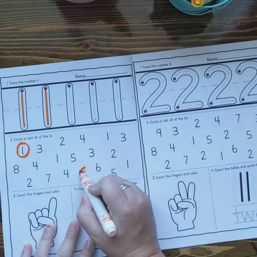 Numbers Writing Packet for Preschool/PreK by Be Blessed With Jess