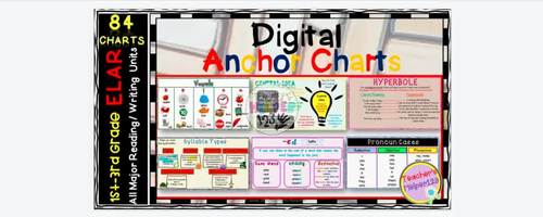 1-3rd gr. 84 Anchor Charts |AllYear Read/ Write ELA | Print & Digital ...
