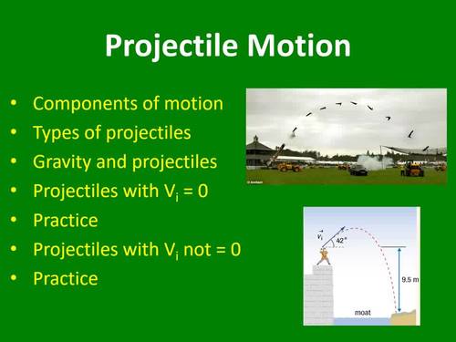 Projectile Motion - Physics PowerPoint Lesson & Notes by Teach With Fergy