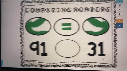Comparing 2 digit numbers BOOM Cards Drag and Drop Symbols | TpT