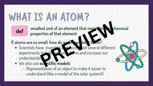 Physical Science/Chemistry: Atomic Theory, Structure, and Timeline ...