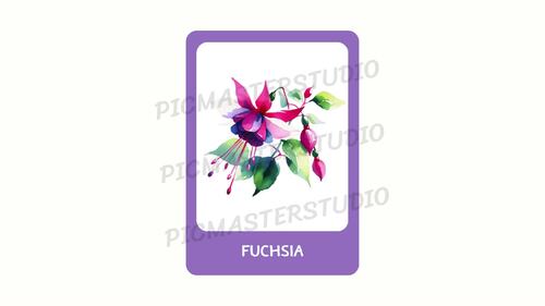 35 Blooming Knowledge: Explore Nature with Flowers Flashcards for Kids!