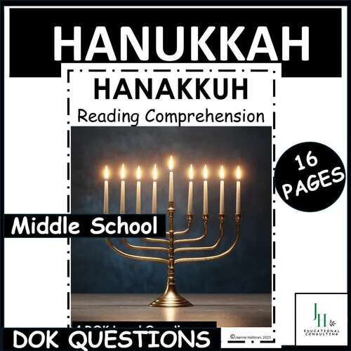 Hanukkah Reading Comprehension Activity Passage | No Prep | December