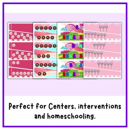 Making 10 Flashcards bundle for Math Centers Candyland Number Bonds to 10