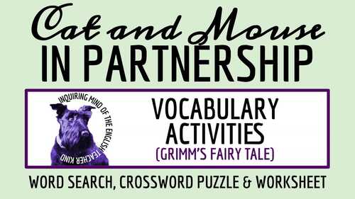 "Cat & Mouse" Vocabulary Games | Grimm Fairy Tale Activities ...