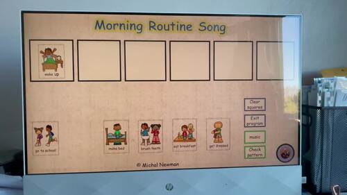 music - morning routine song - interactive game and worksheet | TPT