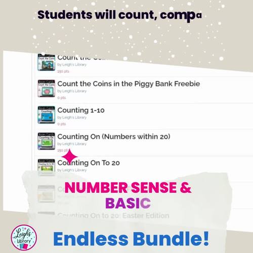Boom Cards™ Number Sense and Basic Computation Endless Bundle | TpT