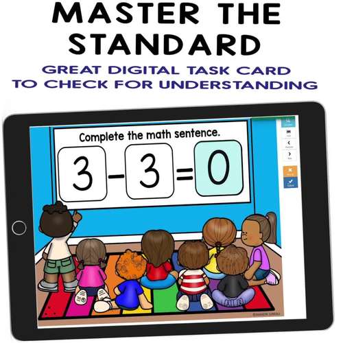 Addition and Subtraction within 5 Boom Cards K.OA.A.5 No Prep Math Centers