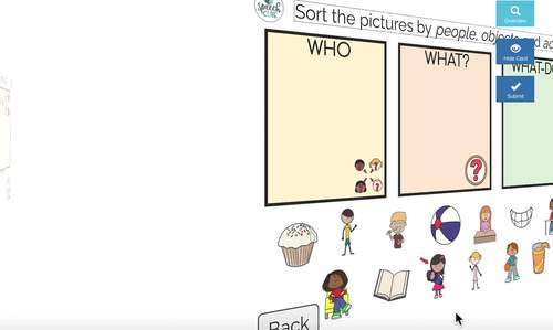 Simple Sentences Comprehension - BOOM Cards by Speech Cube | TPT