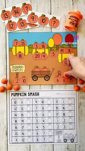 Pumpkin Smash - Counting On to 20 - Missing Number Practice and Number ...