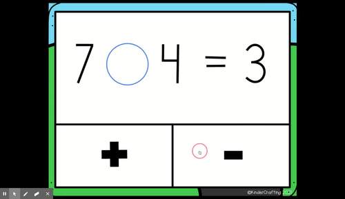 Add or Subtract to 10 - Google Slides Self Assessing Game by KinderCrafting