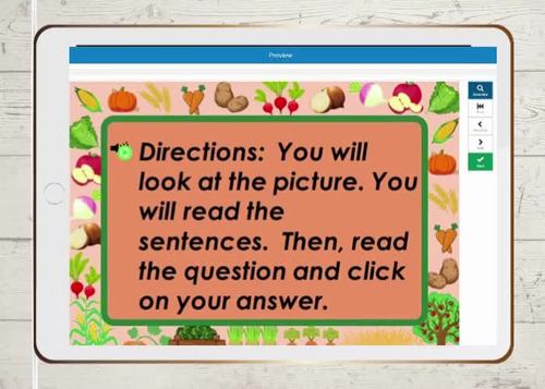 Harvest Time Reading Comprehension & Wh Questions (BOOM CARDS) | TpT