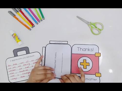 Staff School Nurse Appreciation Day Week Thank You Cards from Students ...