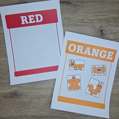 Bug Color Sorting Activity by HH Fun and Learning | TPT