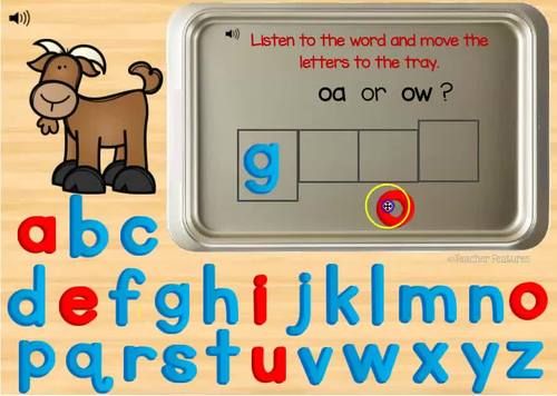 Boom Cards VOWEL TEAMS WORD BUILDING MAGNETIC LETTERS Bundle | TPT