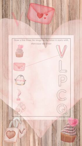 Valentine's Day Phonic Sounds - Uppercase Letter Tracing and Writing ...