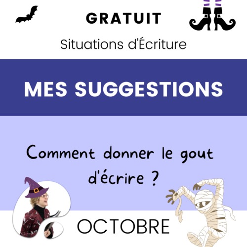 Suggestions en Écriture Halloween Situation Écriture à Imprimer | TPT