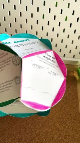 5th Grade Math Review Activity Long Division Practice Dodecahedron ...