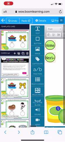 Final Consonant Deletion Minimal Pairs BOOM Cards™ | Distance Learning