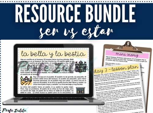 Ser vs Estar | Spanish Resource Bundle + Bonus! by Profe Zulita | TPT