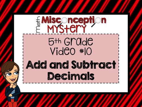 5th Grade Math Mystery | #10: Add and Subtract Decimals | DISTANCE LEARNING
