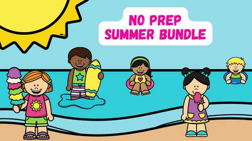 Summer Bundle Activities Worksheets Summer School PreK Kindergarten ...