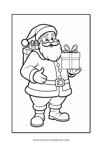 Spread Holiday Joy with Magical Christmas Santa Claus Coloring Vol 5