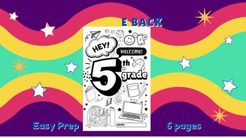 Hey! Fifth Grade! Back to School Welcome Back Mini Book by ...
