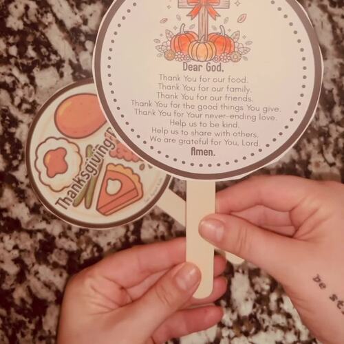 Thanksgiving Prayer Bible Craft | Autumn Christian Fall Activity ...