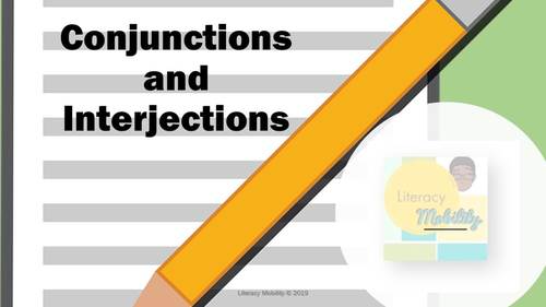 Conjunctions and Interjections and Conjunctions Boom Cards by Literacy ...