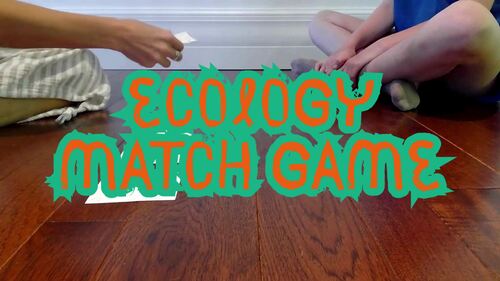 Ecology Match Card Game: Game-based Review Activity Science Biology ...