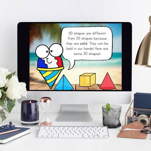 3D Shapes Faces Edges Vertices | Solid Shapes | 1st Grade Math Lesson ...