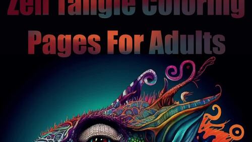 10 Printable Lizards Zen Tangle Coloring Pages, Animals Mandala ...