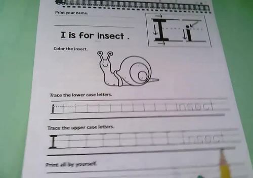 Handwriting Practice Worksheet Activity Letter I (i) by Literacy ...