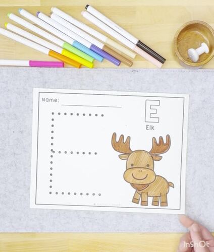 Pokey Pin Alphabet Letter Sounds, Fine Motor Push Pin Art, Montessori ...