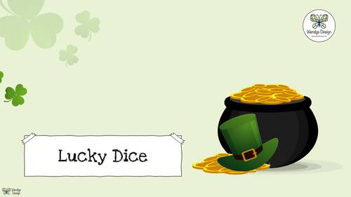 Addition of decimal numbers - Lucky dice - Math Game by WendysDesign