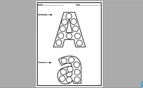 Letter Recognition Alphabet Dot Marker Activity, Bingo Dabber,Back to ...