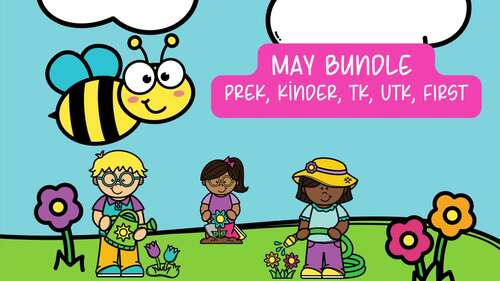 May Morning Work PreK Kindergarten First Grade TK UTK Spring Bundle May
