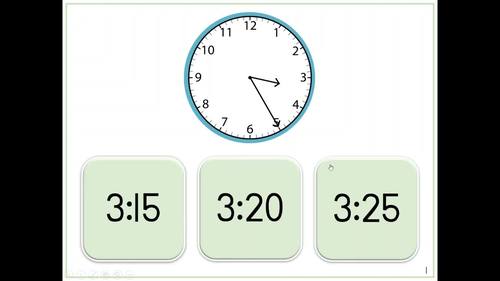 Telling Time | Analog Clocks | Digital Tasks for Special Education