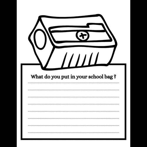 Back to School Writing Craft | Color & Write Prompts | First Week ...