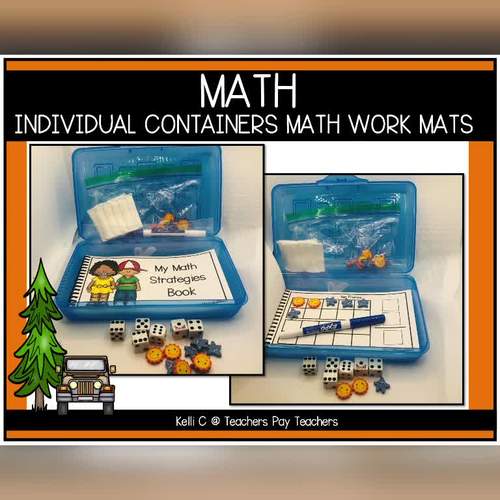 Hands On Math Activity Mats for Individual Pencil Boxes Centers by Kelli C