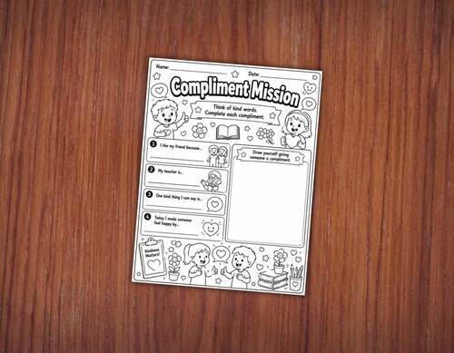 2nd Grade Kindness Mission | SEL Activities|Character Education|No Prep ...