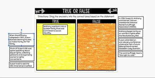 Susan B. Anthony DIGITAL Interactive Notebook | Choice Board | Women's ...